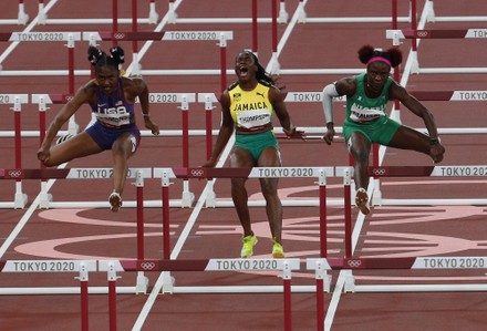 Jamaicas Yanique Thompson C Hits Hurdle Editorial Stock Photo - Stock ...
