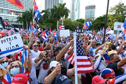 'Down with the Chains' Rally, Miami, Florida, USA - 31 Jul 2021 Stock ...