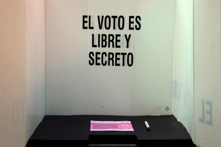 View Voting Booth Polling Station Mexico Editorial Stock Photo - Stock ...