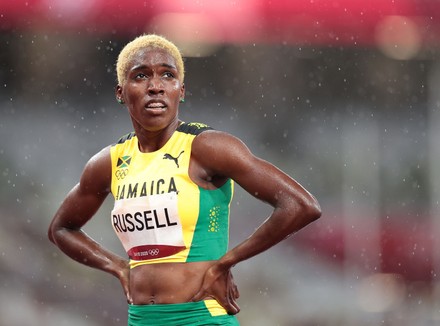 Janieve Russell Jamaica Reacts Rain During Editorial Stock Photo ...