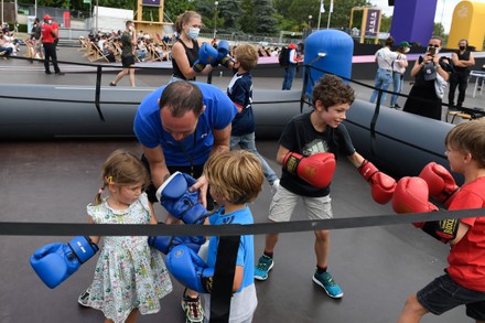 Young People Practice Boxing Fan Zone Editorial Stock Photo - Stock ...