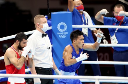 2020 Tokyo Olympic Games Tuesday - Boxing, Tokyo Stadium, Kokugikan ...