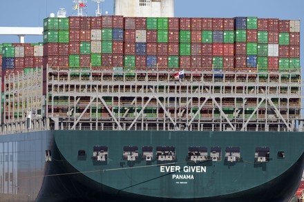 Container Ship Ever Given Evergreen Shipping Editorial Stock Photo ...