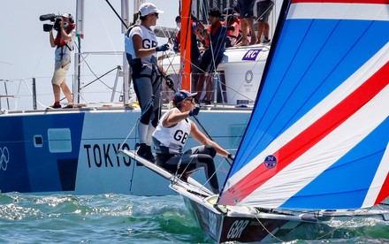 Womens Skiff 49er Fx Medal Race Editorial Stock Photo - Stock Image ...