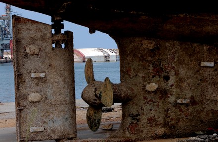General View Shows Damaged Port On Editorial Stock Photo - Stock Image ...