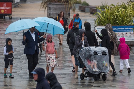 Bournemouth Wet Weather, Bournemouth, Dorset, United Kingdom - 05 Aug ...