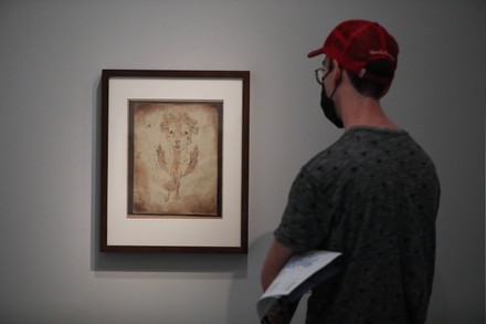 Visitor Looks Painting Angelus Novus By Editorial Stock Photo - Stock ...