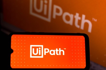 This Photo Illustration Uipath Logo Seen Editorial Stock Photo - Stock ...