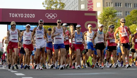Athletes Compete Mens 50 Kilometer Race Editorial Stock Photo - Stock ...