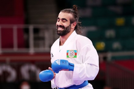 Rafael Aghayev Azerbaijan Celebrates After Defeating Editorial Stock ...