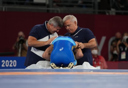 Zaurbek Sidakov Roc Celebrates After Wrestling Editorial Stock Photo ...