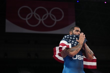 Gable Dan Steveson United States Celebrates Editorial Stock Photo ...