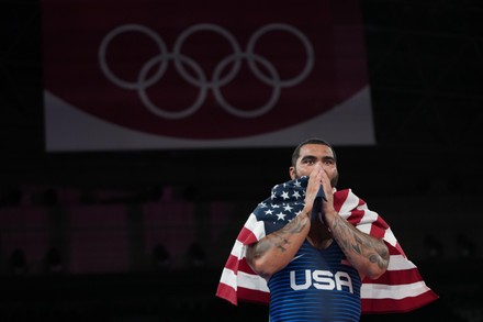 Gable Dan Steveson United States Celebrates Editorial Stock Photo ...