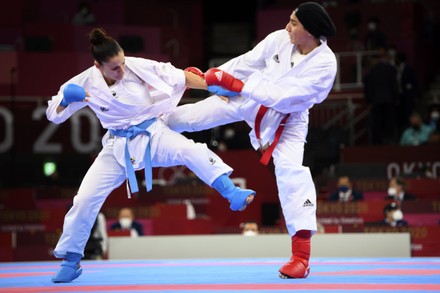 Olympic Games 2020 karate kumite, Tokyo, Japan - 07 Aug 2021 Stock ...