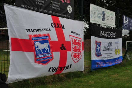 Ipswich Town Banner During Friendly Between Editorial Stock Photo ...