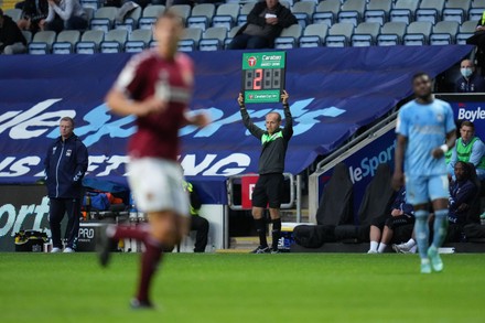 Fourth Official Holds Time Added Board Editorial Stock Photo - Stock ...