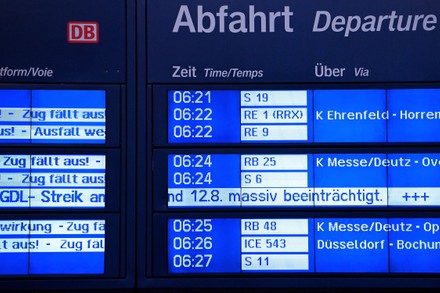 Delay Information Seen On Display Board Editorial Stock Photo - Stock ...