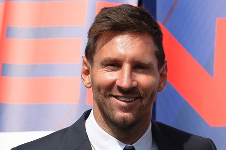 Argentinian Forward Lionel Messi Poses Smiles Editorial Stock Photo ...
