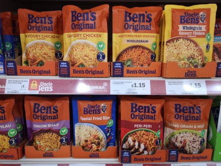 Orginal Uncle Bens Packaging Editorial Stock Photo - Stock Image ...