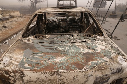View Melted Windshield Glass On Car Editorial Stock Photo - Stock Image ...