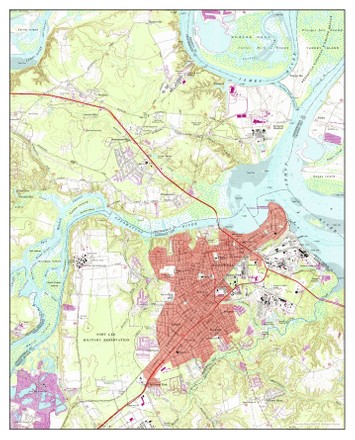 Usa Timeless Maps Hopewell Virginia Map Editorial Stock Photo - Stock ...