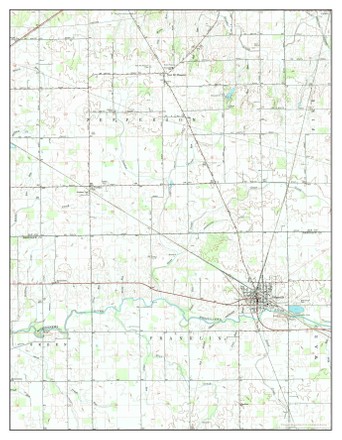 Usa Timeless Maps Ridgeville Indiana Map Editorial Stock Photo - Stock ...