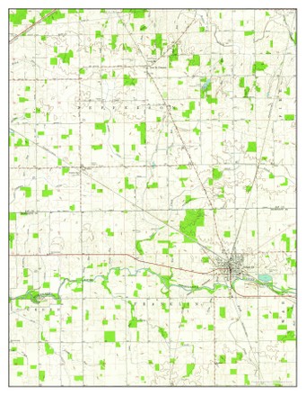 Usa Timeless Maps Ridgeville Indiana Map Editorial Stock Photo - Stock ...