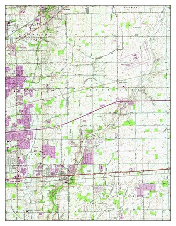 Usa Timeless Maps Cumberland Indiana Map Editorial Stock Photo - Stock ...