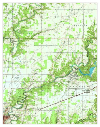 Usa Timeless Maps Butlerville Indiana Map Editorial Stock Photo - Stock ...