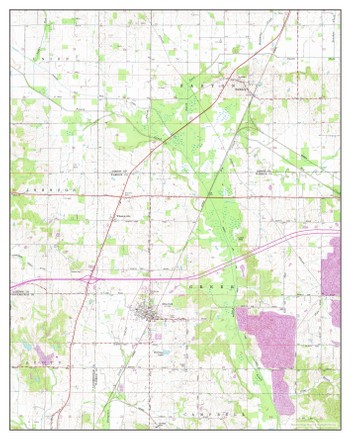 Usa Timeless Maps Elberfeld Indiana Map Editorial Stock Photo - Stock ...