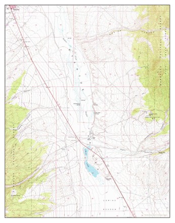 Usa Timeless Maps Comins Lake Nevada Editorial Stock Photo - Stock ...
