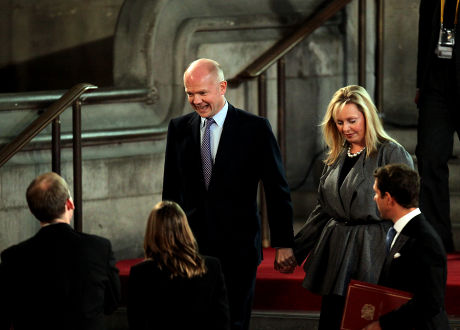 William Hague Arrives His Wife Ffion Editorial Stock Photo - Stock ...