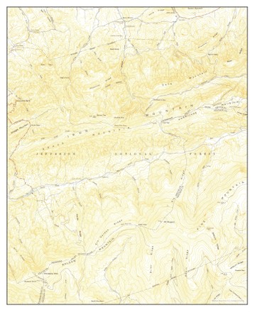 Usa Timeless Maps Whitetop Mountain Virginia Editorial Stock Photo ...