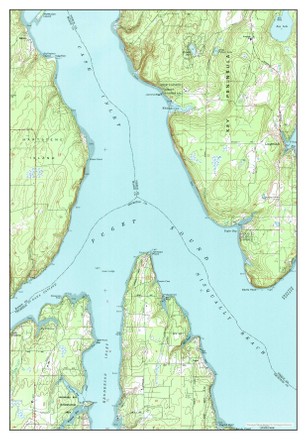 Usa Timeless Maps Longbranch Washington Map Editorial Stock Photo ...