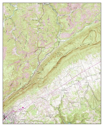 Usa Timeless Maps La Follette Tennessee Editorial Stock Photo - Stock ...