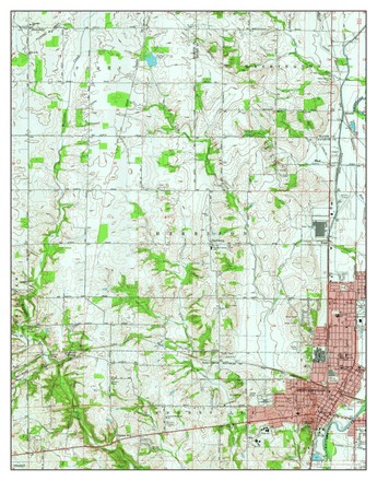 Usa Timeless Maps Connersville Indiana Map Editorial Stock Photo ...