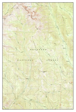 Usa Timeless Maps Sweetgrass Butte Washington Editorial Stock Photo ...