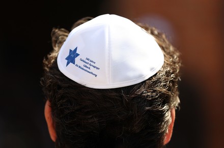 Man Kippa Attends Ceremony Mark Reopening Editorial Stock Photo - Stock ...