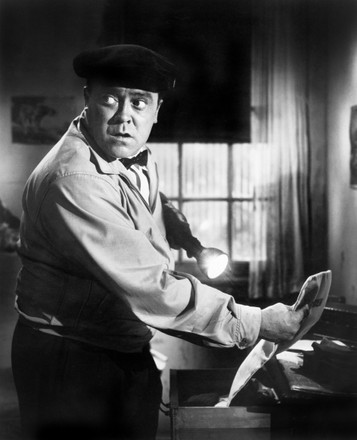 Mickey Shaughnessy Halflength Portrait Onset Film Editorial Stock Photo ...