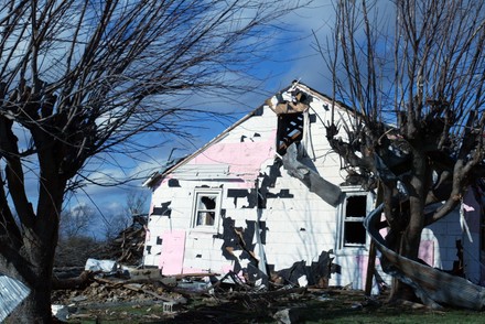 Remains Property Damaged By Storms On Editorial Stock Photo - Stock ...