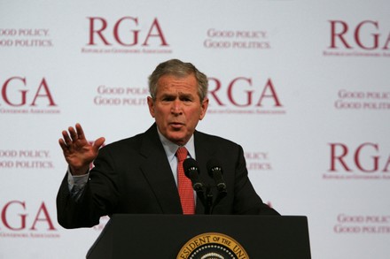 __COUNT__ U.S. President Bush speaks to Republican Governor's ...