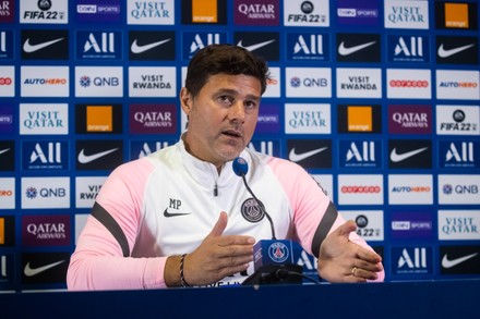 PSG press conference, Saint Germain En Laye, France - 13 Aug 2021 Stock ...