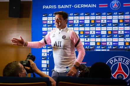 PSG press conference, Saint Germain En Laye, France - 13 Aug 2021 Stock ...