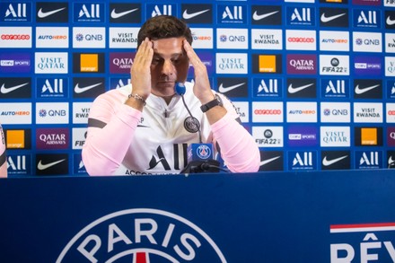 PSG press conference, Saint Germain En Laye, France - 13 Aug 2021 Stock ...