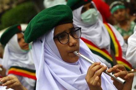 Pakistani Girls Play Flutes Nation Prepares Editorial Stock Photo ...
