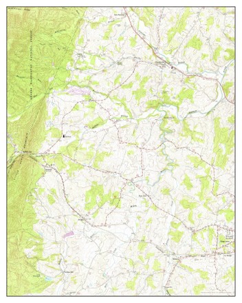 Usa Timeless Maps Churchville Virginia Map Editorial Stock Photo ...