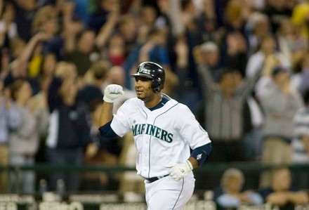 Seattle Mariners Wladimir Balentien Celebrates He Editorial Stock Photo ...