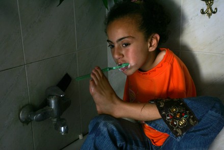 Palestinian Girl Nineyearold Aya Wael Masoud Editorial Stock Photo ...