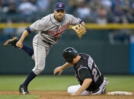 Cleveland Indians First Baseman Grady Sizemore Editorial Stock Photo ...