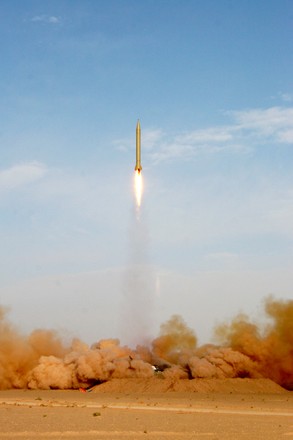 Iranian Shahab3 Missile Launched During Military Editorial Stock Photo ...